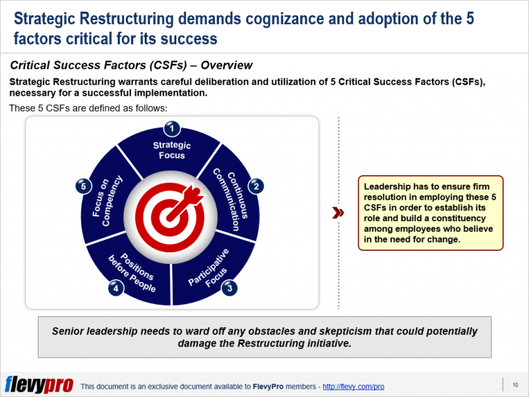 Strategic Restructuring – 5 Critical Success Factors