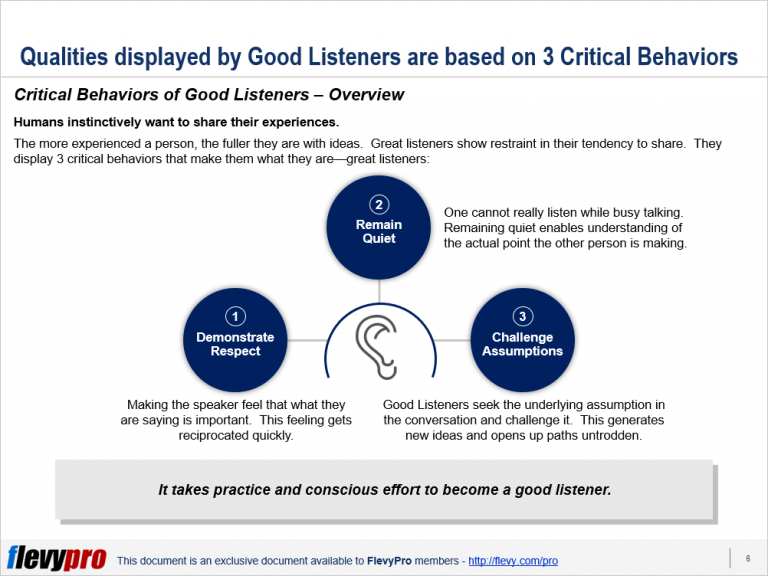 3 Critical Behaviors of Good Listeners