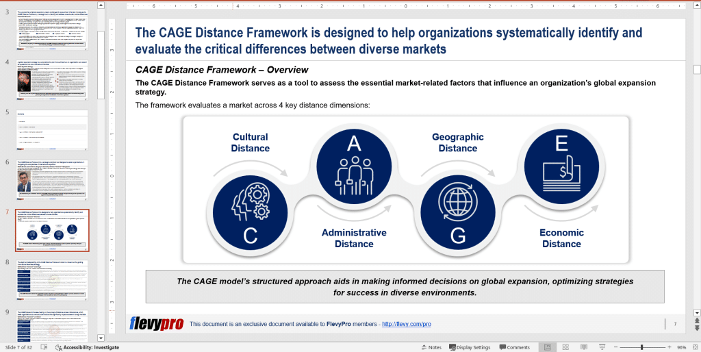 The CAGE Distance Framework