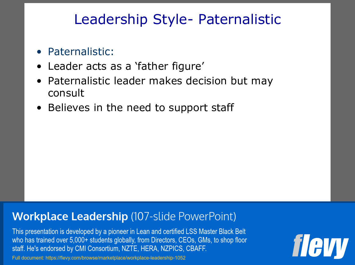 Workplace Leadership PPT