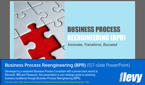 Business Process Reengineering (BPR) PPT