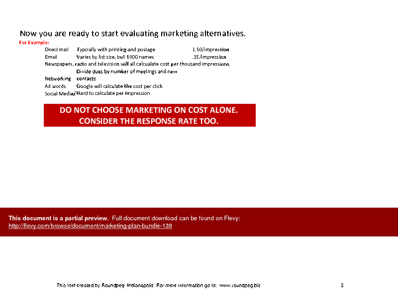 Marketing Plan Bundle Template Excel XLS