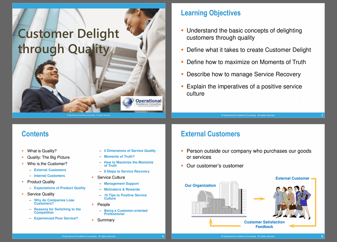 Customer Delight through Quality PPT
