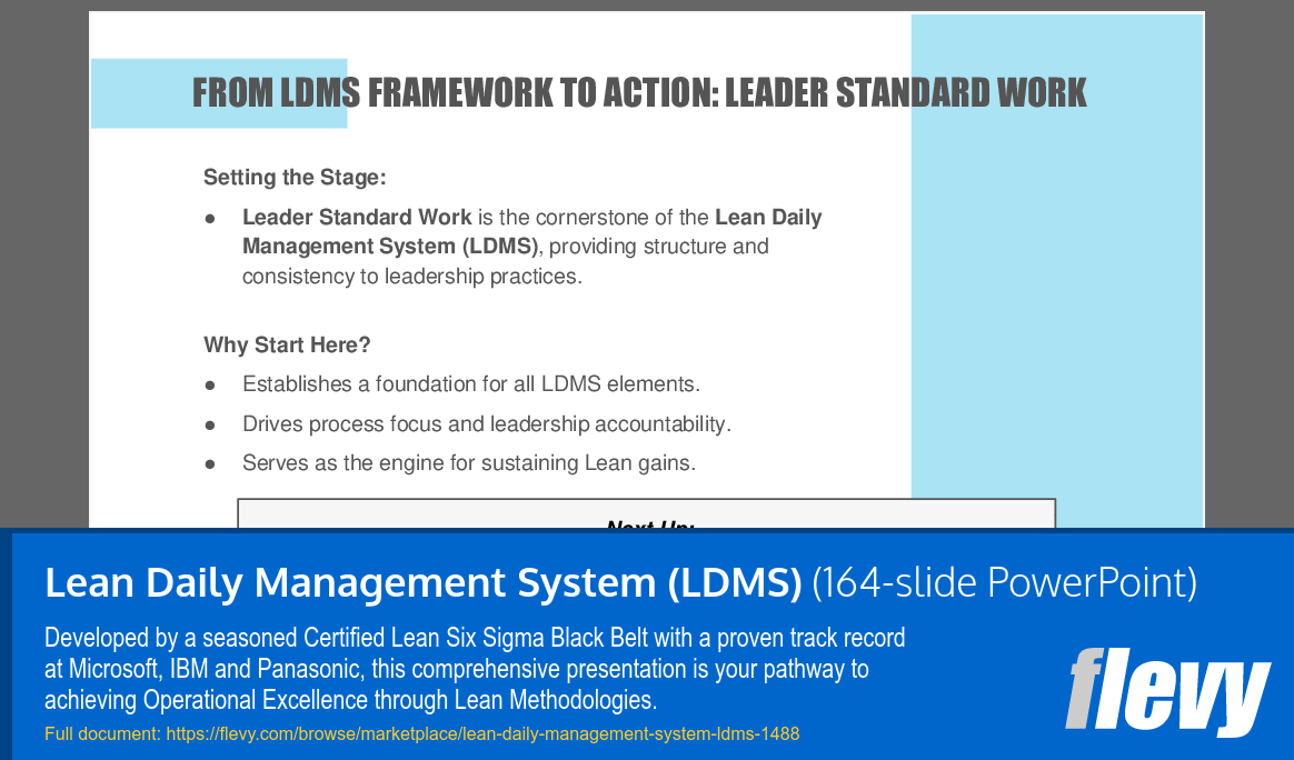 Lean Daily Management System (LDMS) PPT