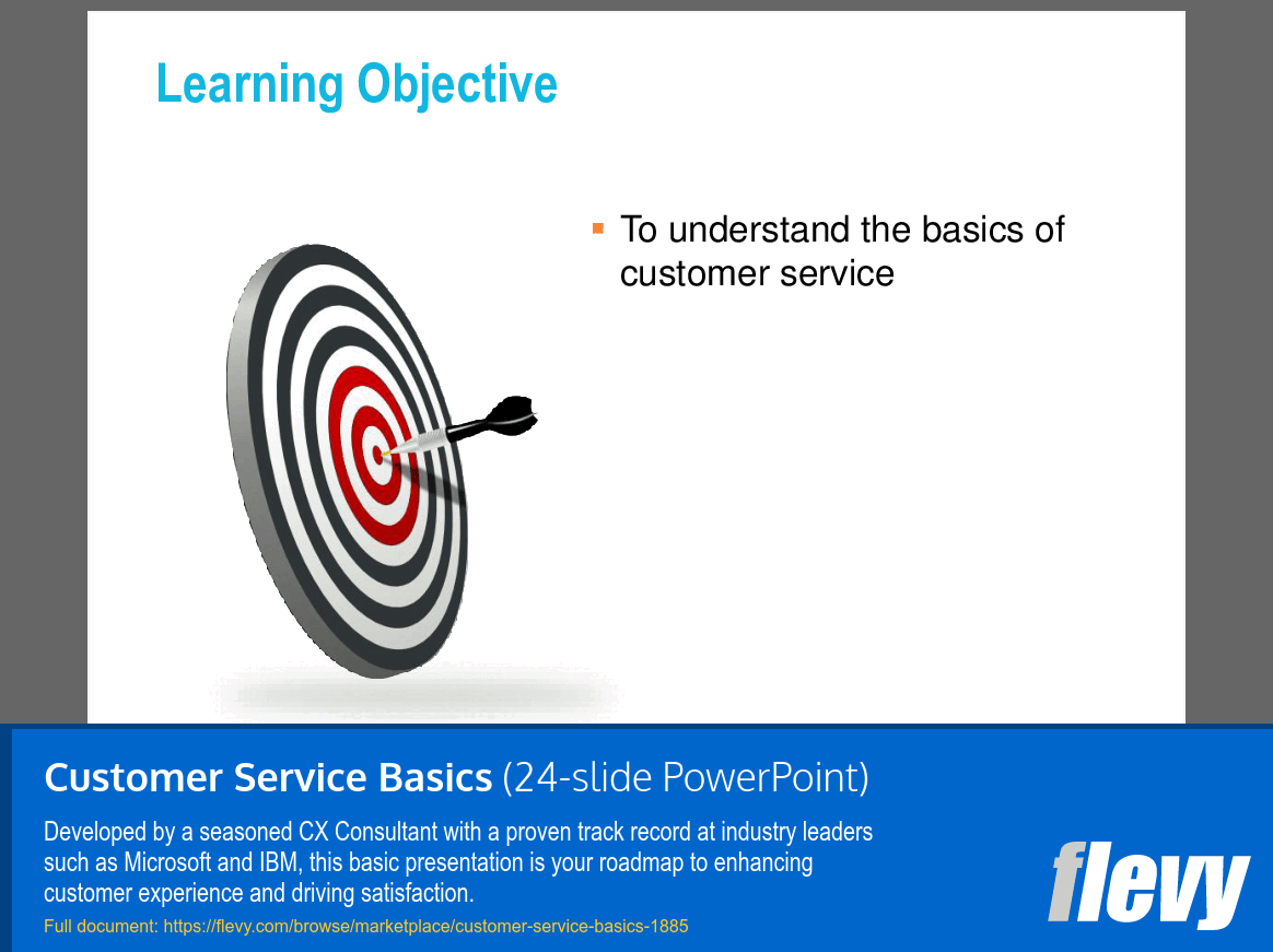 Customer Service Basics PPT