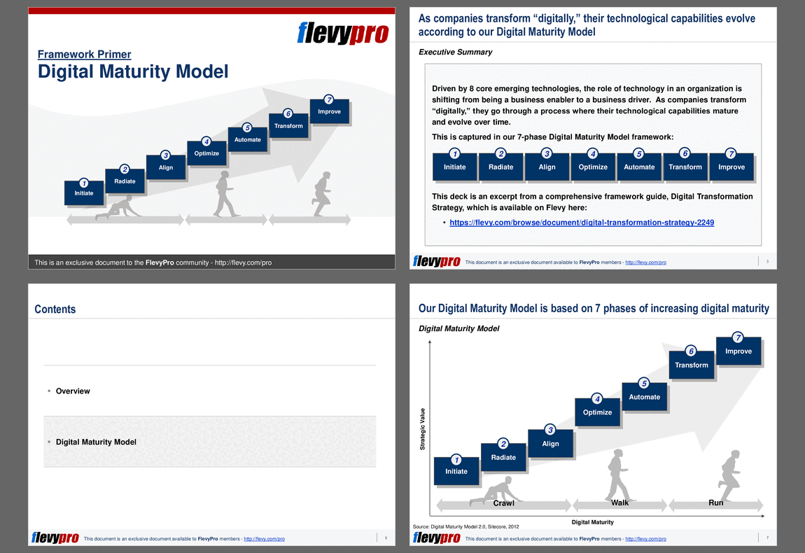 Digital Maturity Model PPT