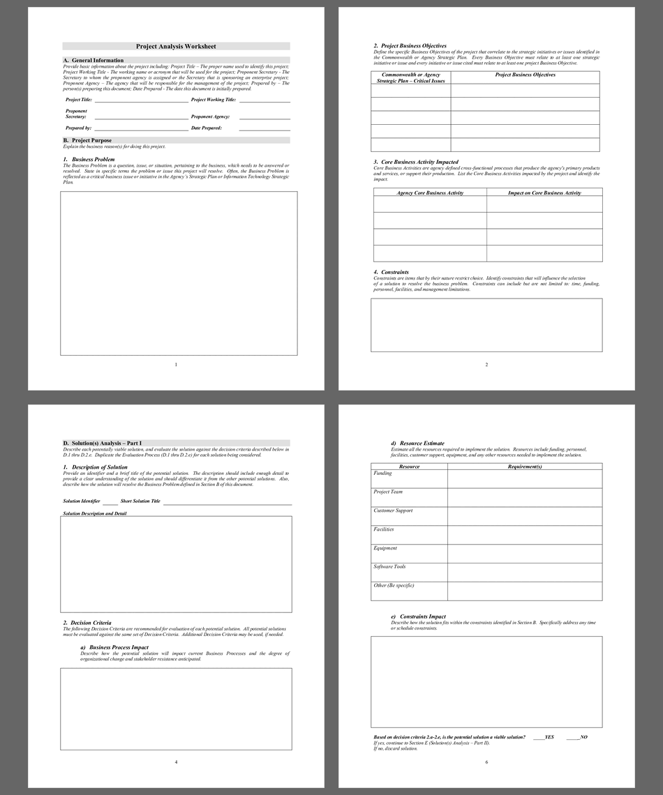This Is A Partial Preview Of Project Analysis Template Full Document