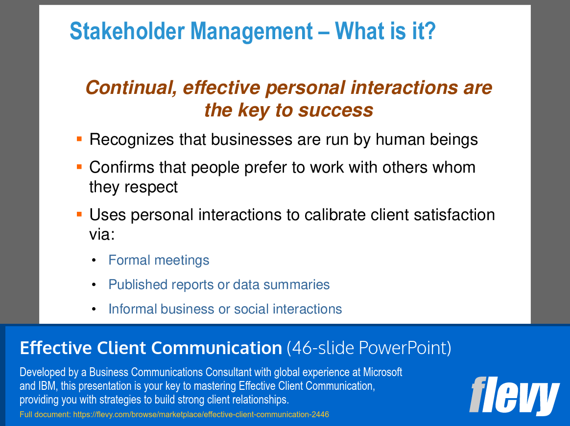 Effective Client Communication PPT