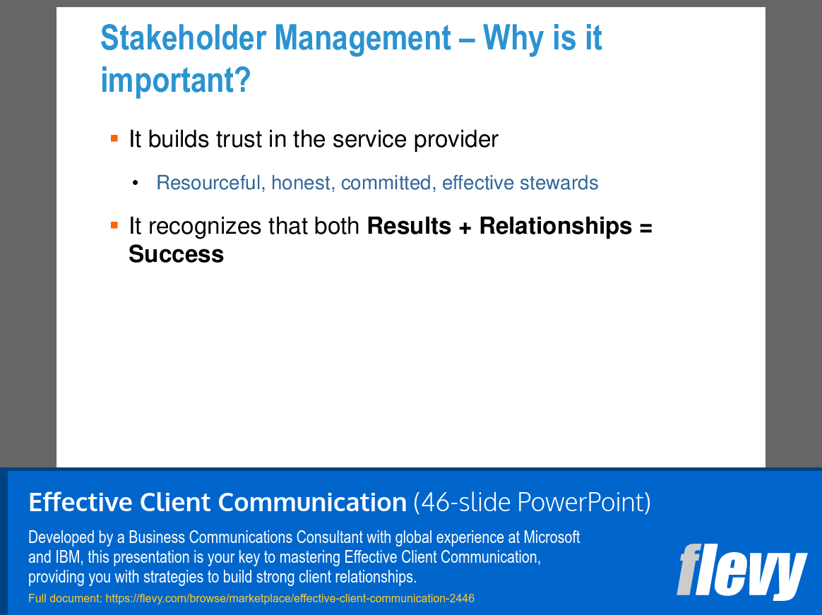 Effective Client Communication PPT