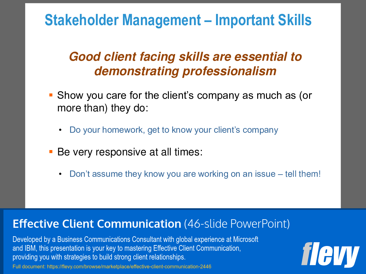 Effective Client Communication PPT