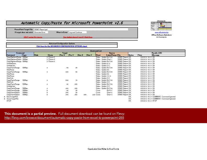Automatic Copy Paste From Excel To PowerPoint Excel Workbook XLS 