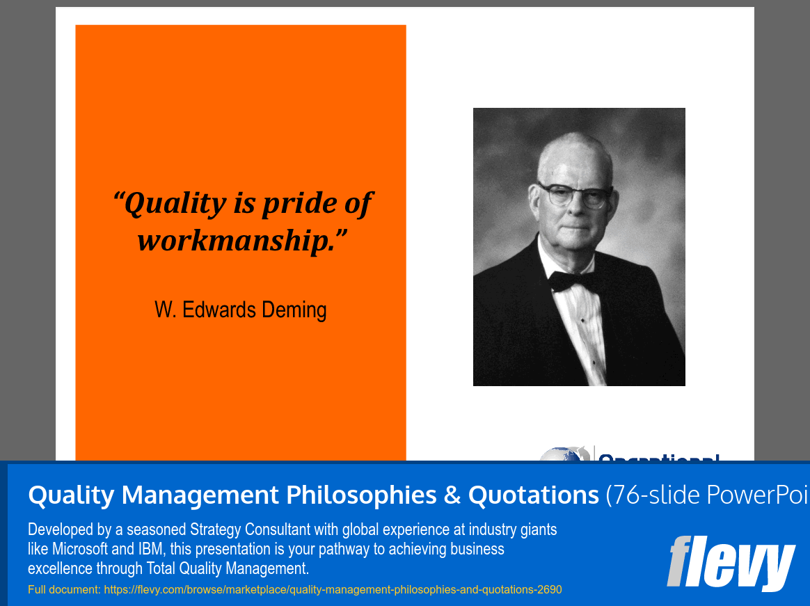 Quality Management Philosophies & Quotations PPT