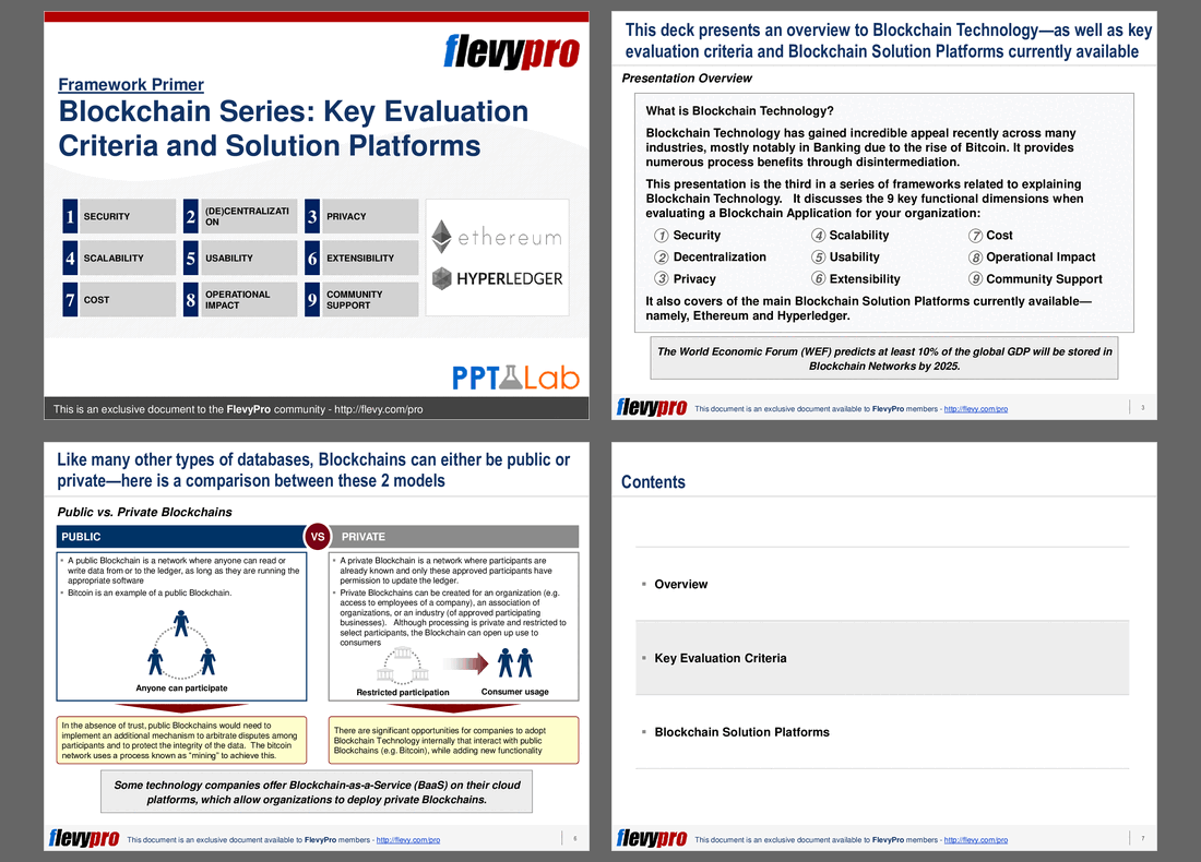 Blockchain Series: Key Evaluation Criteria and Solution Platforms PPT