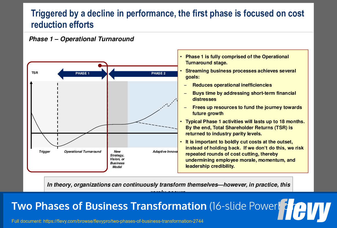Two Phases of Business Transformation PPT