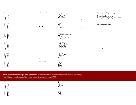 Medical Taxonomy Template Excel XLS