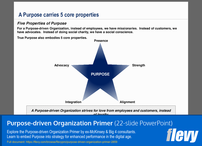 Purpose-driven Organization Primer PPT