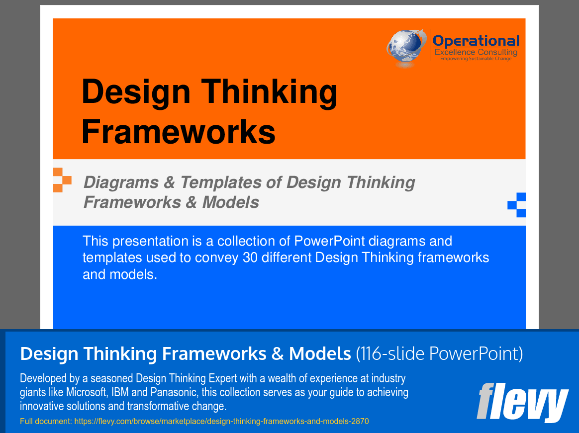 Design Thinking Frameworks & Models PPT