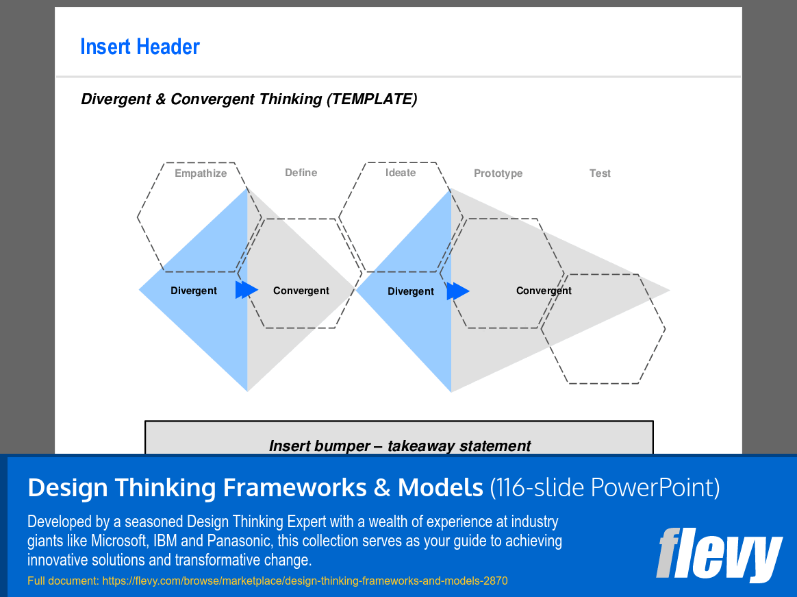 Design Thinking Frameworks & Models PPT