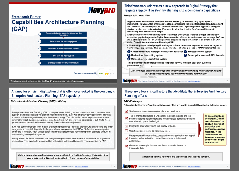 Capabilities Architecture Planning (CAP) PPT