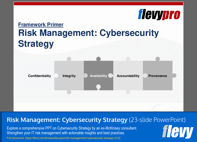 Risk Management: Cybersecurity Strategy PPT