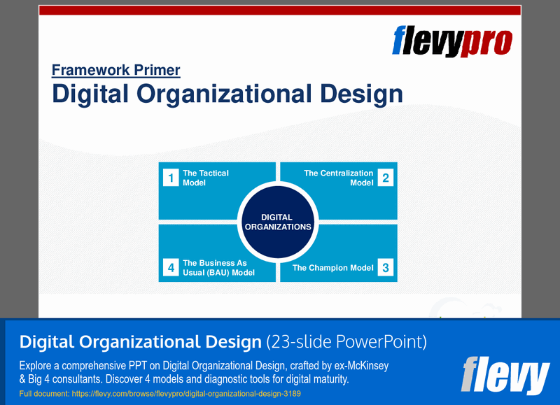 Digital Organizational Design PPT