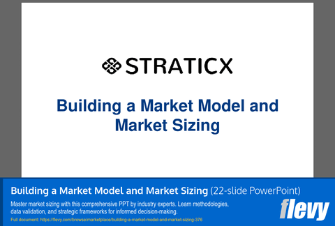 Building a Market Model and Market Sizing PPT