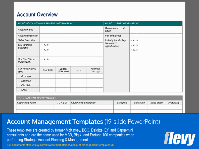 Account Management Templates PPT