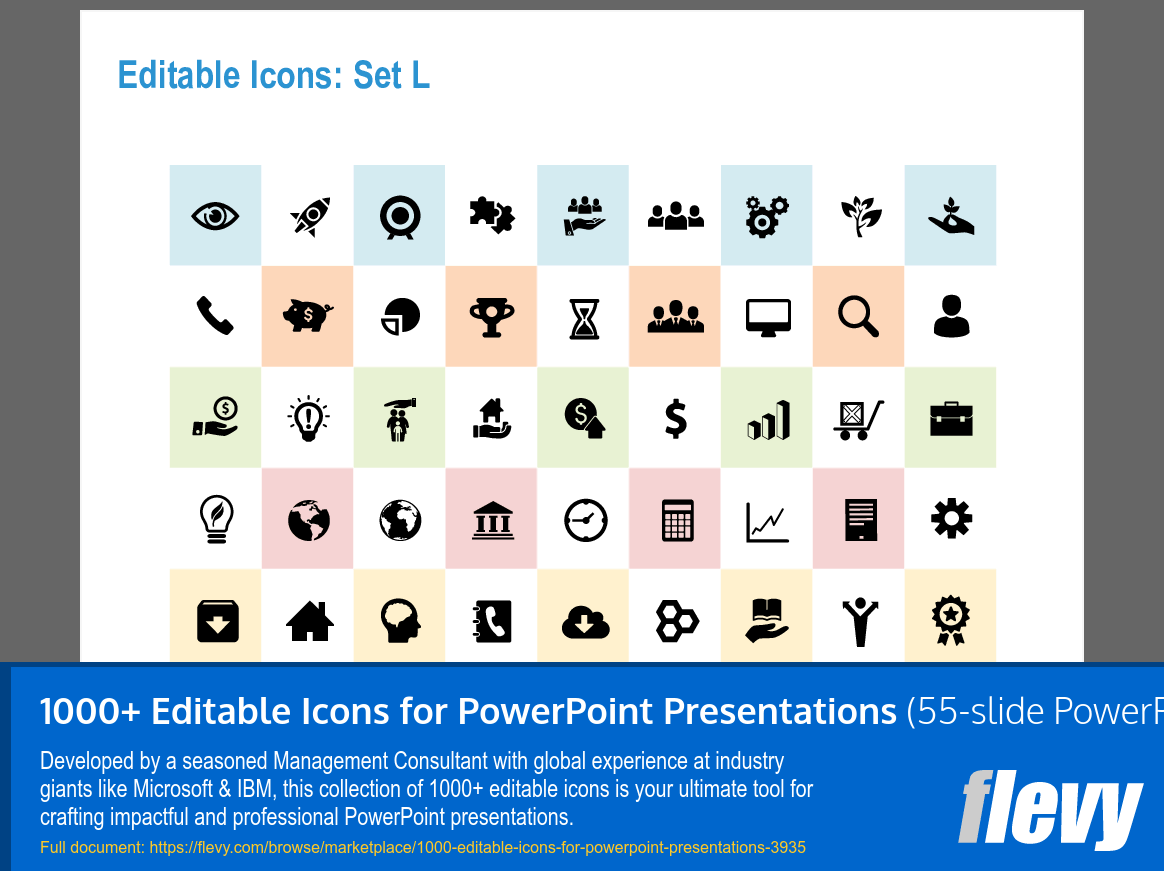 1000+ Editable Icons for PowerPoint Presentations PPT