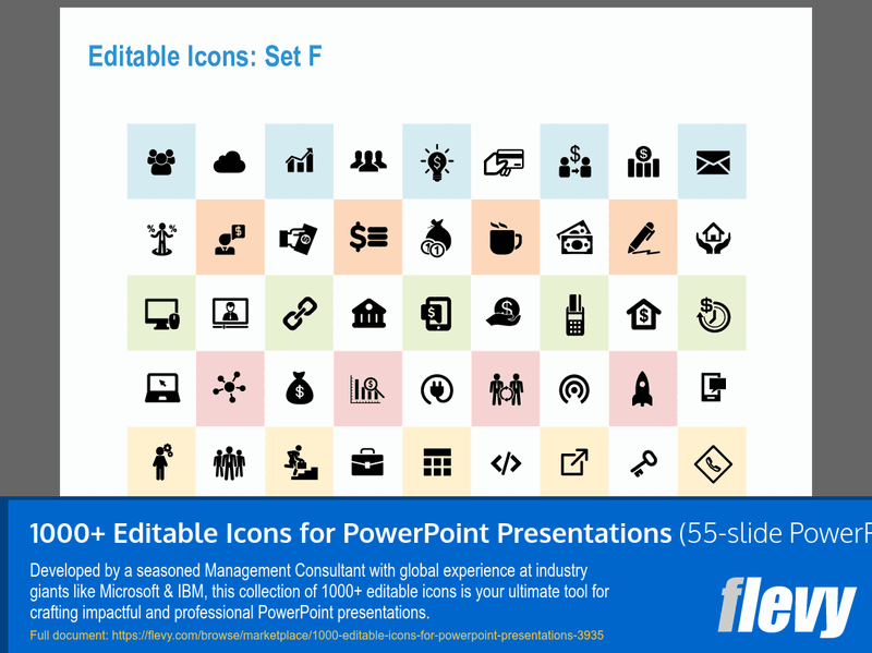 1000+ Editable Icons for PowerPoint Presentations PPT
