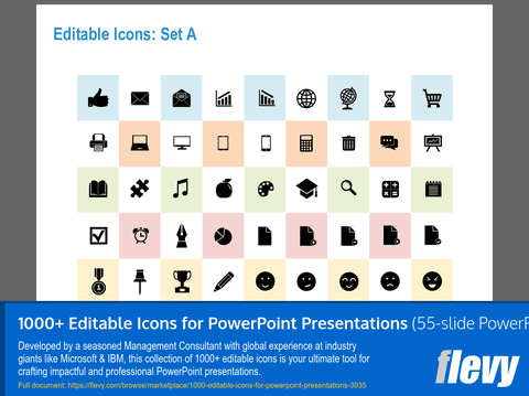 1000+ Editable Icons for PowerPoint Presentations PPT