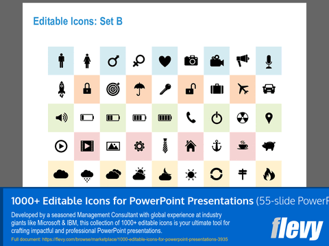 1000+ Editable Icons for PowerPoint Presentations PPT