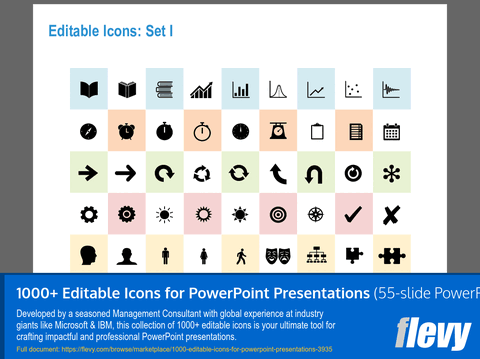 1000+ Editable Icons for PowerPoint Presentations PPT