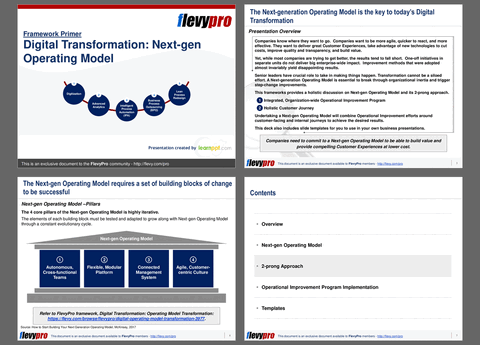 Digital Transformation: Next-gen Operating Model PPT