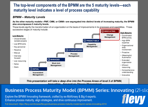 Business Process Maturity Model (BPMM) Series: Innovating PPT