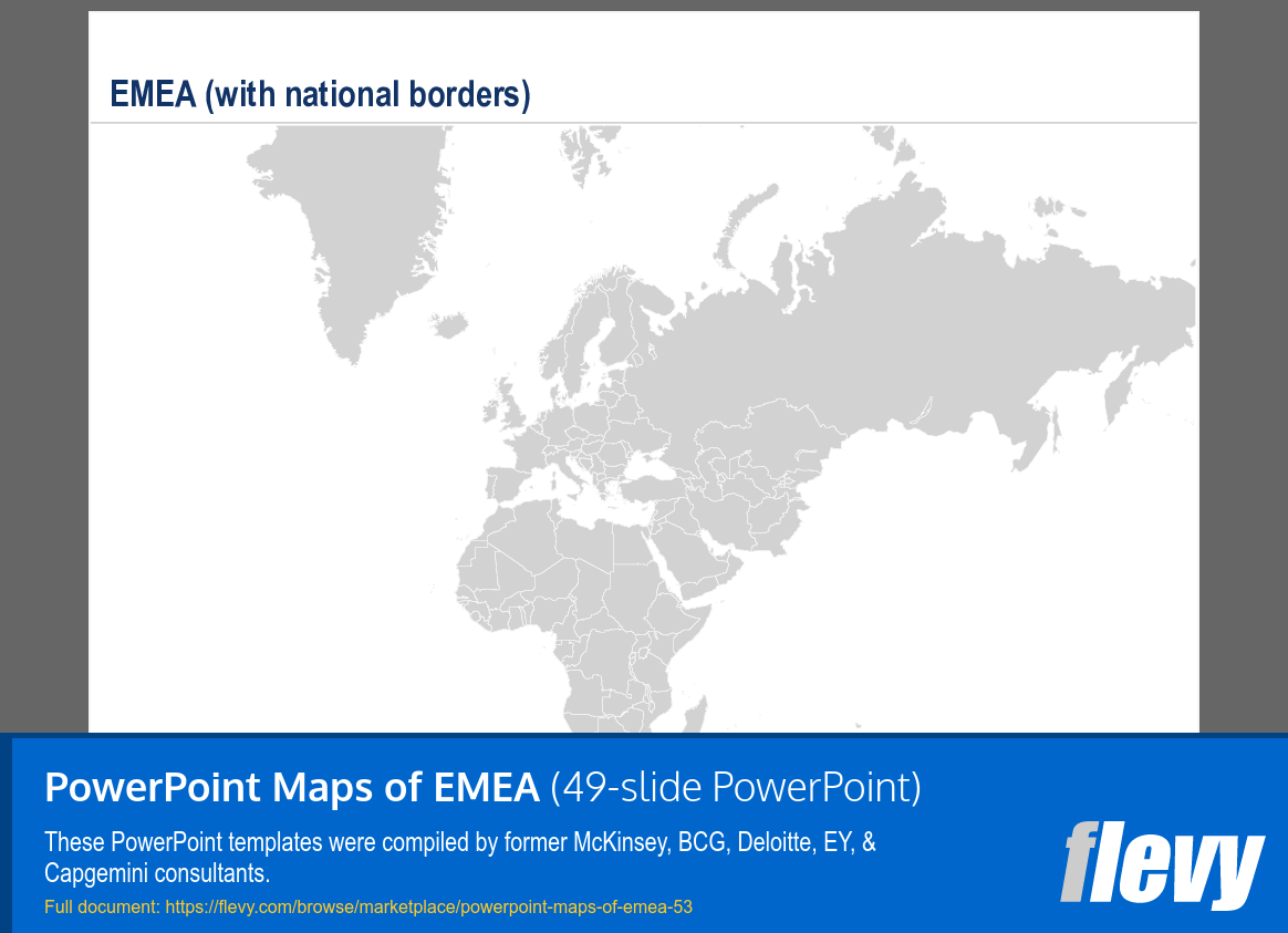 PowerPoint Maps of EMEA PPT