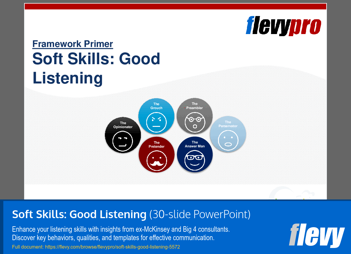Soft Skills: Good Listening PPT