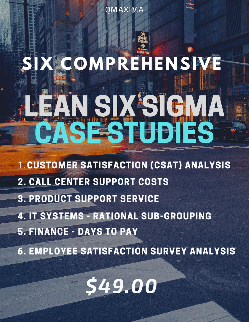 PDF Six Practical Six Sigma Case Studies You Want To Learn From 20