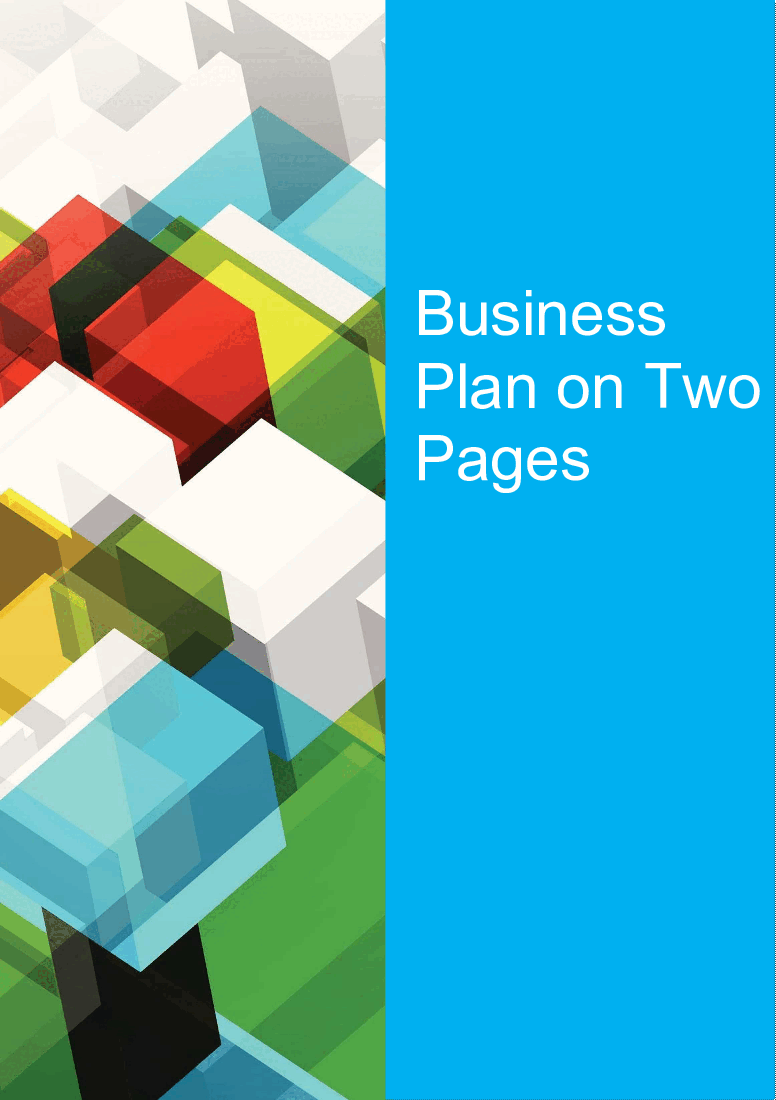 Business Plan On Two Pages Example And Template 3 page Word Document 
