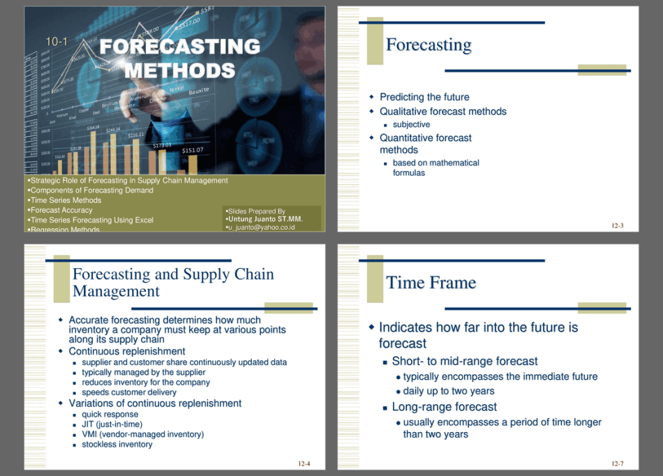PPT Forecasting Methods 58 slide PPT PowerPoint Presentation PPT 