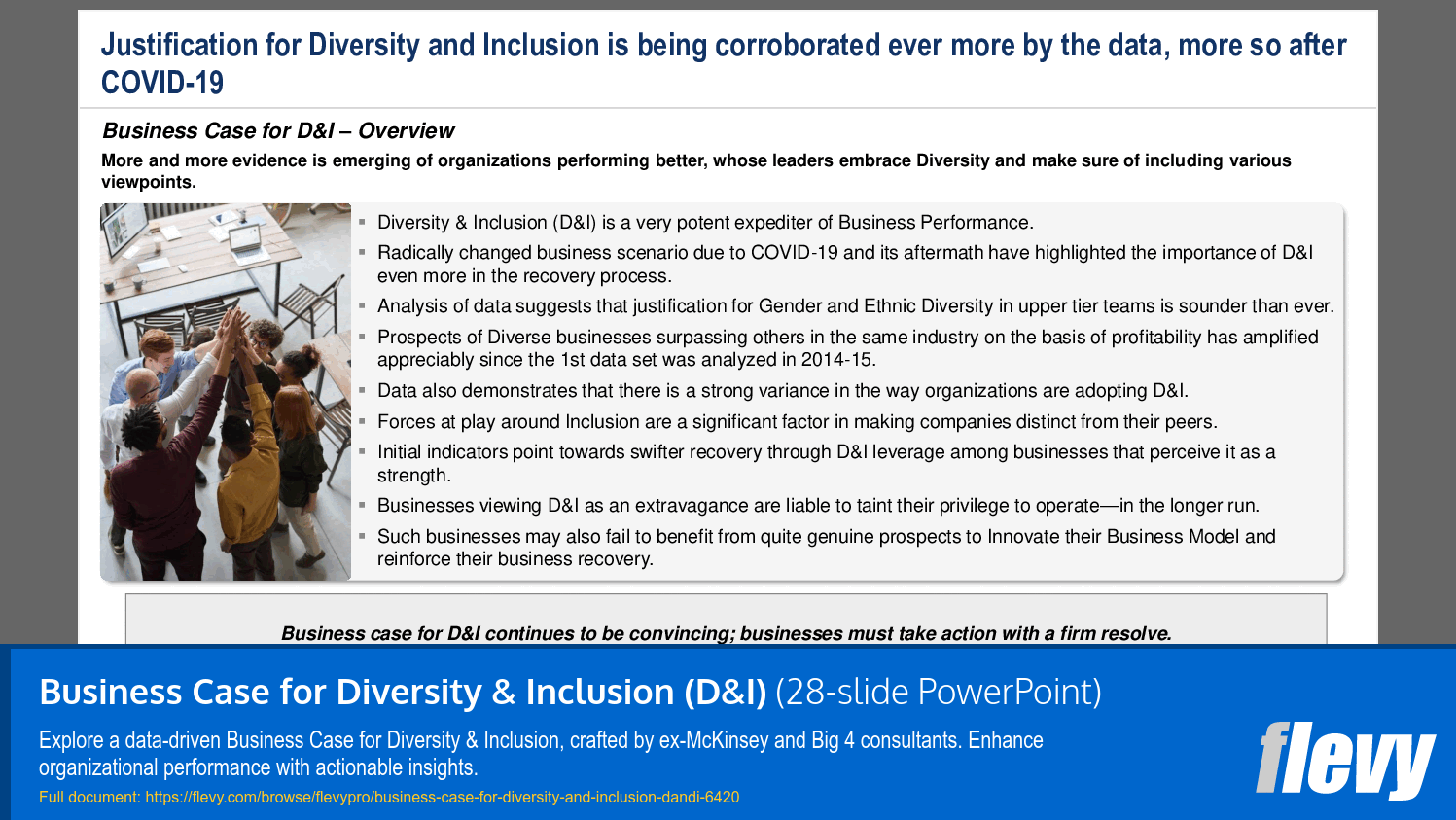 Business Case for Diversity & Inclusion (D&I) PPT