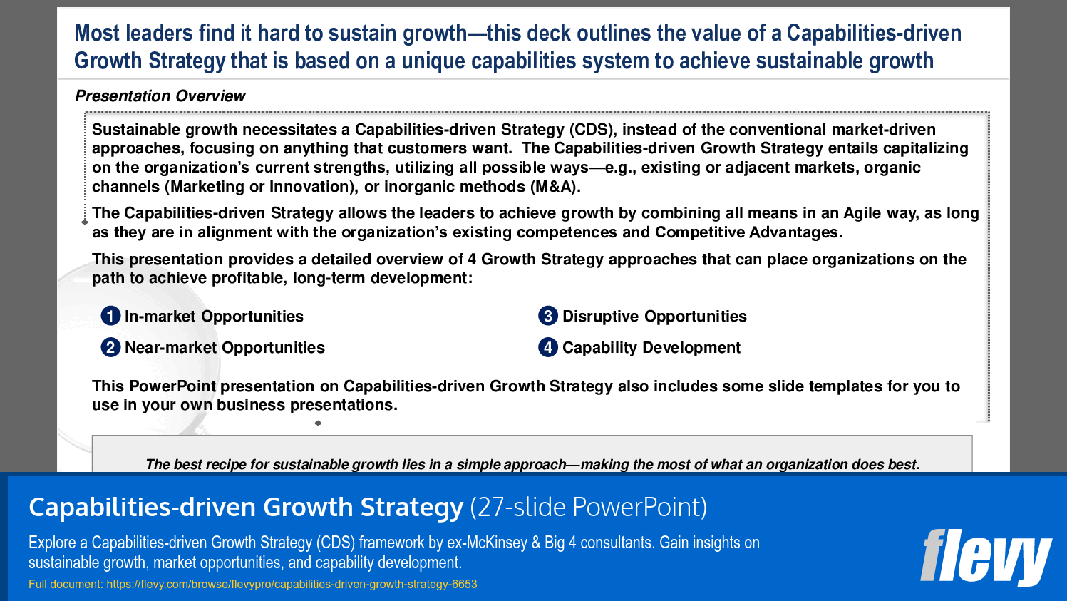 Capabilities-driven Growth Strategy PPT