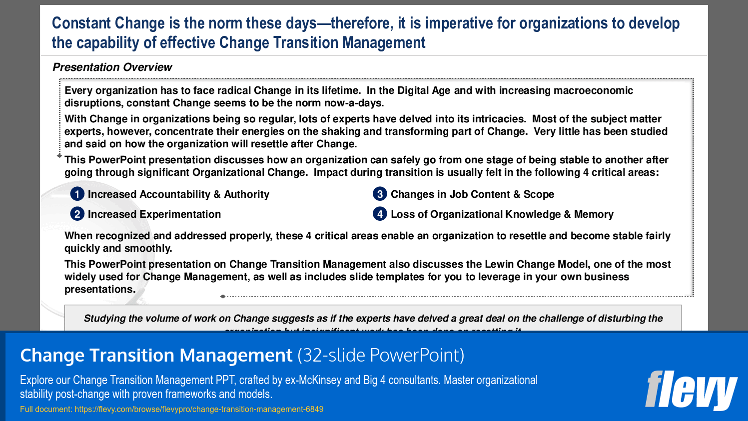 Change Transition Management PPT