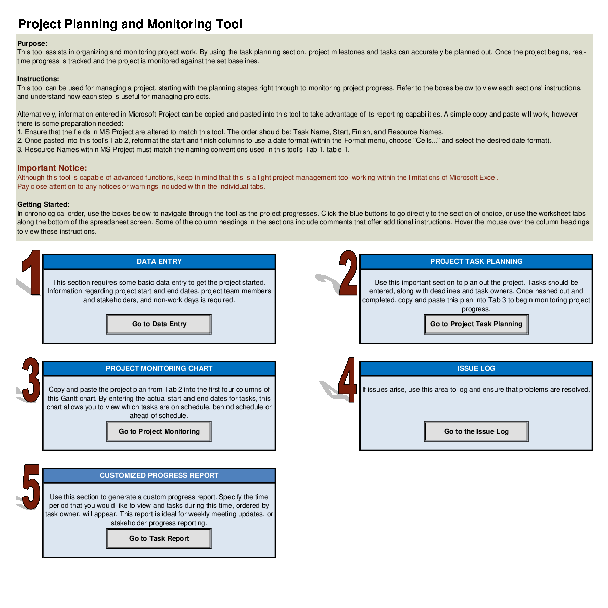Excel Template Project Management Monitoring Template Excel Excel Template Project Management Monitoring Template Excel
