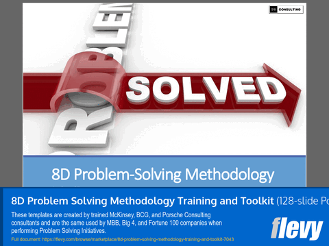 8D Problem Solving Methodology Training and Toolkit PPT