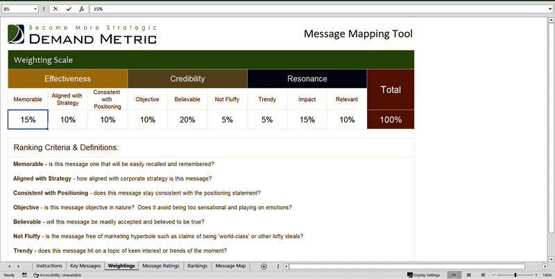 Message Mapping Tool Template Excel XLS