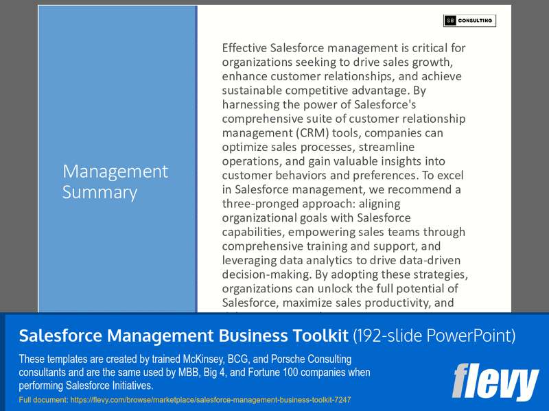 Salesforce Management Business Toolkit PPT