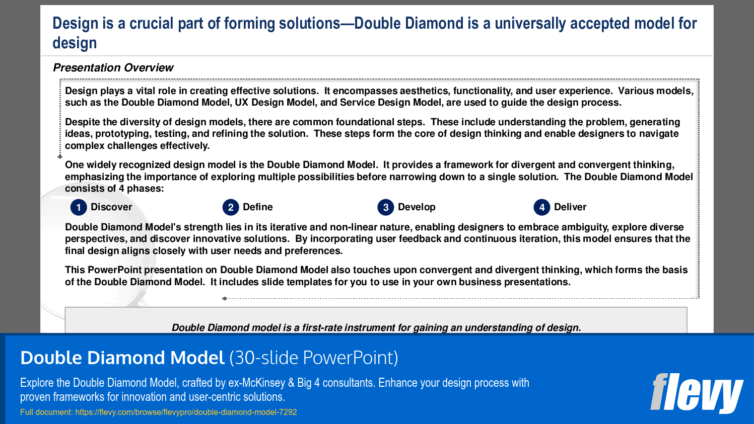 Double Diamond Model PPT
