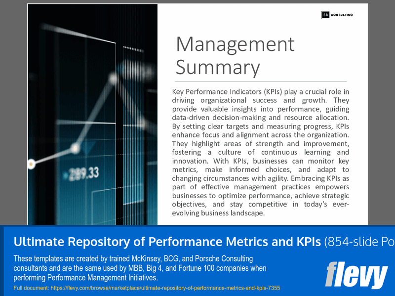 Ultimate Repository of Performance Metrics and KPIs PPT
