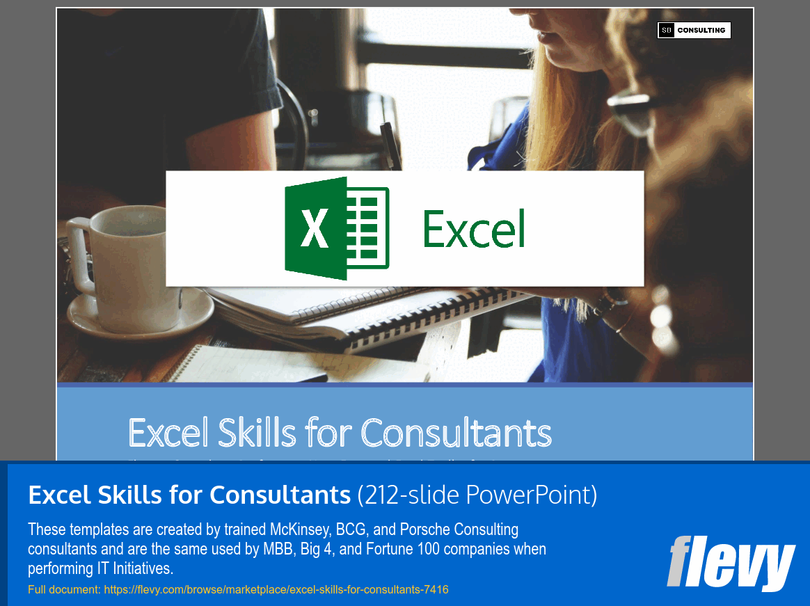 Excel Skills For Consultants 212 slide PowerPoint Presentation PPTX
