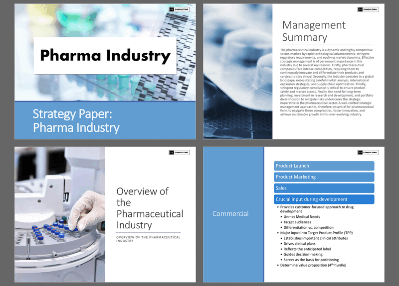 Strategy Paper: Pharma Industry PPT